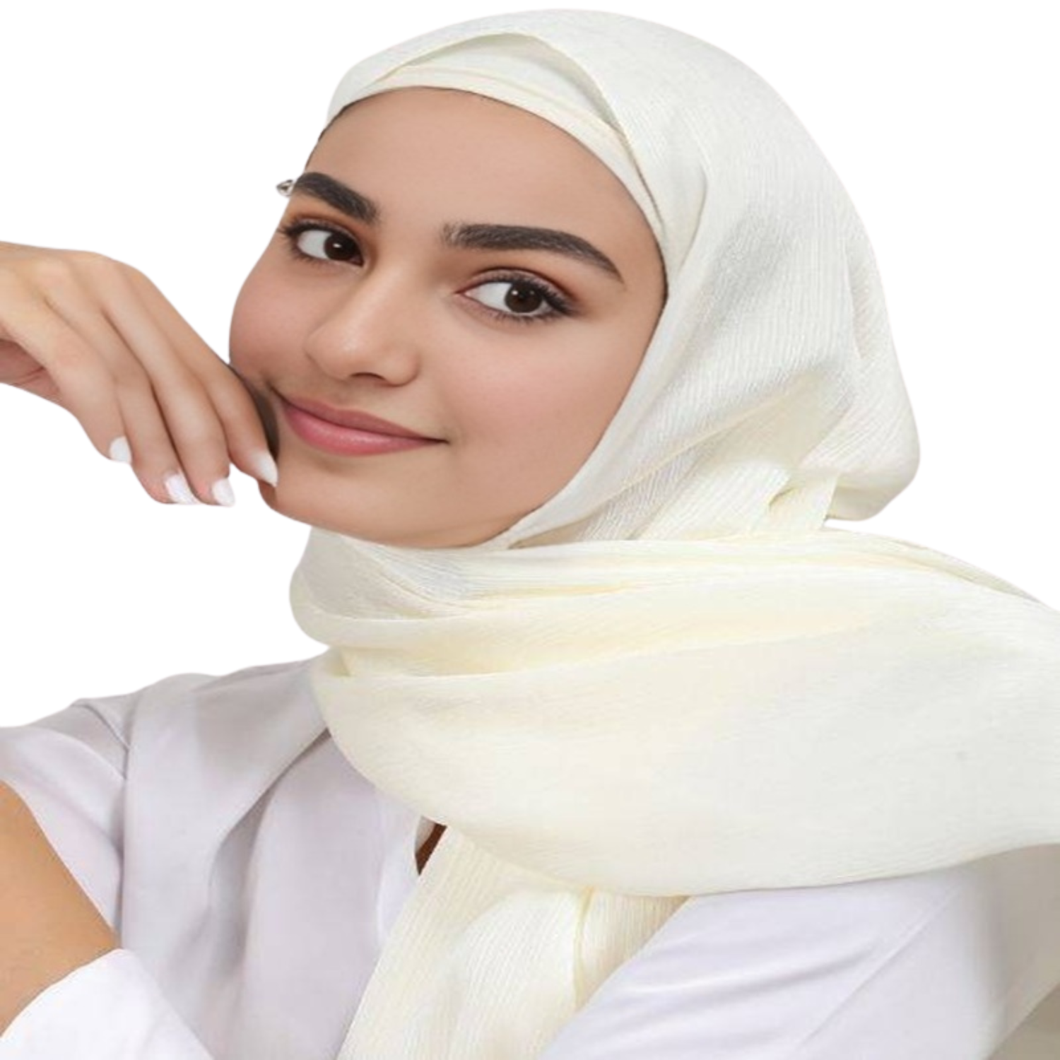 Zevio Muna Satin Hijab for Women – Soft, Shiny & Elegant | Black | 200 ...